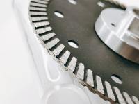 China Diamond Turbo Disc 230 mm for Fast Metal Cutting of Stone Slabs Tiles Ceramic Porcelain for sale