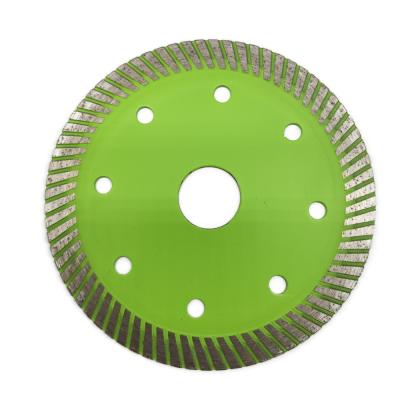 China OBM Customized Support 5 Inch Green Turbo Diamond Cutting Disc for Stone Cutting for sale