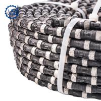 China Diamond Wire Saw Reinforced Concrete Cutting Rope 11.5mm Rubber Spring Wire with Support for sale