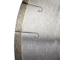China Ti-coated Finishing 350mm J Type Diamond Saw Blade for No Chipping Dekton Cutting for sale