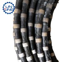 China 20-40 m2/m Life Span Granite Diamond Wire Saw Rope for Quarry Mining 11.5mm Diameter for sale