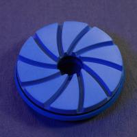 China Resin Diamond Snail Lock Edge Polishing Grinding Disc for Granite Marble Customized for sale