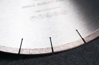 China 350mm 14'' U-slot Porcelain Diamond Saw Blade for Diamond Cutting Sharpness Advantage for sale