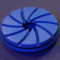 China Resin Diamond Snail Lock Edge Polishing Grinding Disc for Granite Marble Customized for sale