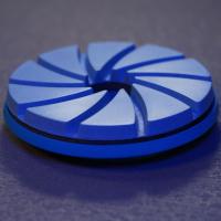 China Resin Diamond Snail Lock Edge Polishing Grinding Disc for Granite Marble Customized for sale