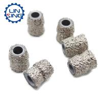 China Stone Concrete Diamond Electroplated Dry Cutting Beads for Quarry Wire Saw Machine for sale