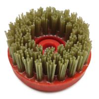 China Diamond Abrasive Grains Round Nylon Brush for Marble Granite Antiqued Surface OEM for sale
