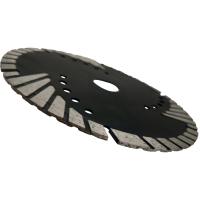 China D230mm Triangular Corrugated Saw Blade With Turbo Protection Teeth For Stone Cutting for sale