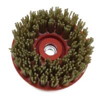 China Diamond Abrasive Grains Round Nylon Brush for Marble Granite Antiqued Surface OEM for sale