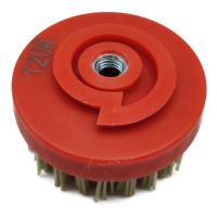 China Diamond Abrasive Grains Round Nylon Brush for Marble Granite Antiqued Surface OEM for sale