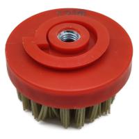 China Diamond Abrasive Grains Round Nylon Brush for Marble Granite Antiqued Surface OEM for sale