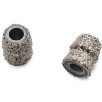 China Vacuum Brazed Double Beards Type Diamond Wire Saw Beads for Cutting Granite Quarrying for sale