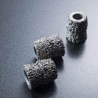 China Vacuum Brazed Double Beards Type Diamond Wire Saw Beads for Cutting Granite Quarrying for sale