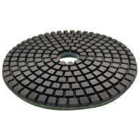 China Resin and Diamond Powder 5 Inch Chiseled Edge Polishing Pads for Stone Edge Grinding for sale