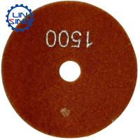 China Resin and Diamond Powder 5 Inch Chiseled Edge Polishing Pads for Stone Edge Grinding for sale