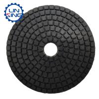 China Resin and Diamond Powder 5 Inch Chiseled Edge Polishing Pads for Stone Edge Grinding for sale