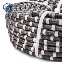China 11.5mm Sintered Bead Rope Diamond Wire Saw for Wet/Dry Reinforced Concrete Cutting for sale