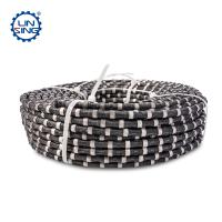 China 11.5mm Sintered Bead Rope Diamond Wire Saw for Wet/Dry Reinforced Concrete Cutting for sale
