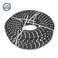 China 11.5mm Sintered Bead Rope Diamond Wire Saw for Wet/Dry Reinforced Concrete Cutting for sale