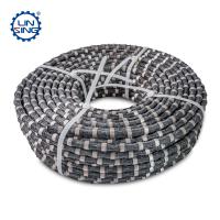 China 11.5mm Sintered Bead Rope Diamond Wire Saw for Wet/Dry Reinforced Concrete Cutting for sale