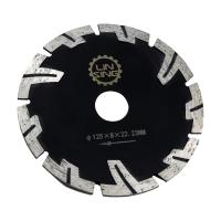 China Industrial Grade 115mm Protected Teeth Diamond Disc for Marble Granite Brick Cutting for sale