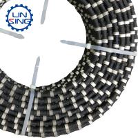 China 18-30 m2/h Cutting Speed Quarry Mining Concrete Diamond Wire Saw Rope for Granite Quartz for sale