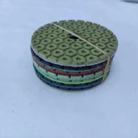 China Granite Marble Floor Polishing Pad 4inch Wet Dry Resin Sandpaper 100mm Handle Grinder for sale