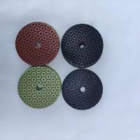 China Granite Marble Floor Polishing Pad 4inch Wet Dry Resin Sandpaper 100mm Handle Grinder for sale