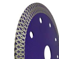 China Stone Cutting Diamond Tools Super Thin X Mesh Turbo Cutting Disc for Wet Dry Cutting for sale