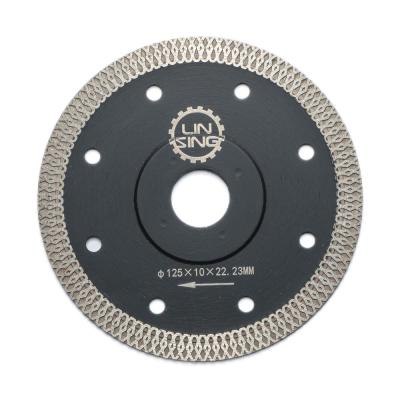 China Cutting Stone Granite Marble and Porcelain Tile 115mm/125mm Diamond Turbo Cutting Disc for sale