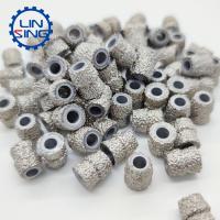 China Customized OBM Support Double Vacuum Brazed Marble Quarry Wire Saw Bead for Cutting for sale