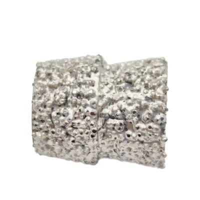 China Diamond Vacuum Brazed Double-Cone Wire Saw Beads for Marble Travertine Cutting in Brazil for sale