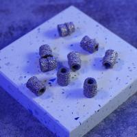 China Diamond Vacuum Brazed Double-Cone Wire Saw Beads for Marble Travertine Cutting in Brazil for sale