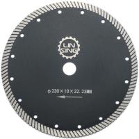 China LINSING Diamond Tools Turbo Saw Blade for Stone Cutting Ceramic Diamond Cutting Disc for sale