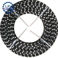 China 20-40 m2/m Life Span D11.5MM Diamond Wire Saw for Marble and Concrete Block Cutting for sale