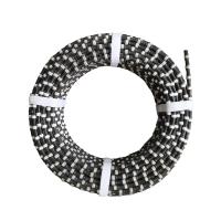 China Cutting Stone Granite Marble Choose LINSING 11.0mm Diamond Wire Saw with Rubber Coating for sale