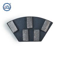 China Customized Concrete Floor Trapezoid Metal Diamond Grinding Plate with Diamond Segment for sale