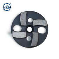 China Customized Concrete Floor Trapezoid Metal Diamond Grinding Plate with Diamond Segment for sale