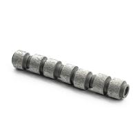 China D11.0mm Vacuum Brazed Diamond Wire Saw Beads for High Cutting Speed Stone Block Tools for sale