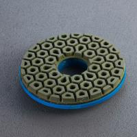 China Customized 125mm Snail Lock Resin Polishing Pad for Granite Grinding Disc for sale