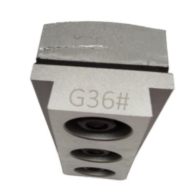 China 15/20MM Working Layer Thickness Rectangle Magnesite Fickert for Granite Edge Grinding for sale