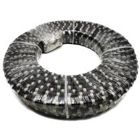 China Customized Color Diamond Wire Saw Rope for Wet Cutting Concrete Cutting Tools for sale
