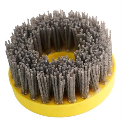China Customized OBM Support 100mm-300mm Nylon Frankfurt Abrasive Brush for Stone Processing for sale