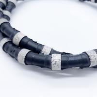 China Customized Support Diamond Wire Saw 11.5mm Sintered Bead Rope for Marble Quarry Mining for sale