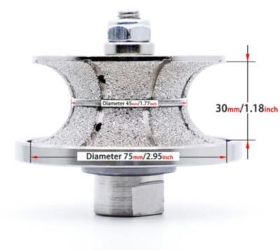 China Top-Notch A Grade Diamond Tools for Profiling Wheels Vacuum Brazed Stone Granite Marble for sale