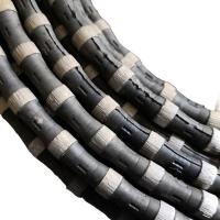China Long Lifespan LINSING Diamond Tools for Granite Marble Cutting Rubber Spring Wire Saw for sale