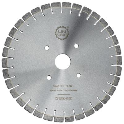 China High Frequency Brazed Diamond Cutting Segment Saw Blade D350mm for Porcelain Tile for sale