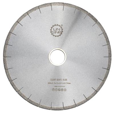 China High Cutting Speed Diamond Tools D400mm Silent Diamond Saw Blade For Quartz Stone Cutting for sale