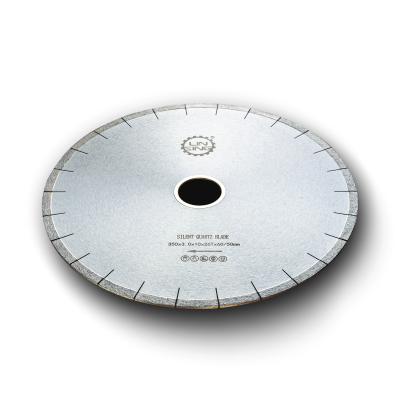 China Diamond Powder Alloy Steel D400mm Saw Blade for Silent Wet on Quartz Stone Cutting for sale