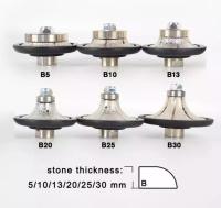 China D75MM*V30 Stone Grinding Profiling Wheel Router Bit for Accurate Stone Profiling for sale
